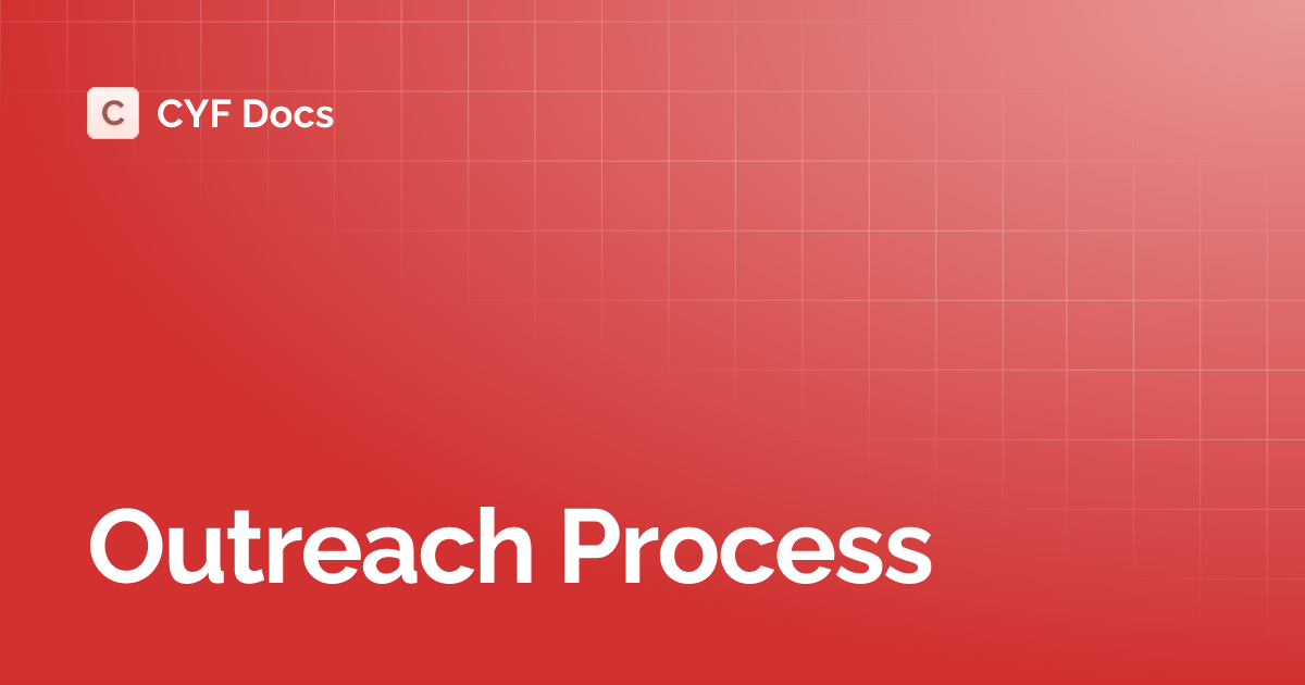 Outreach Process | CYF Docs