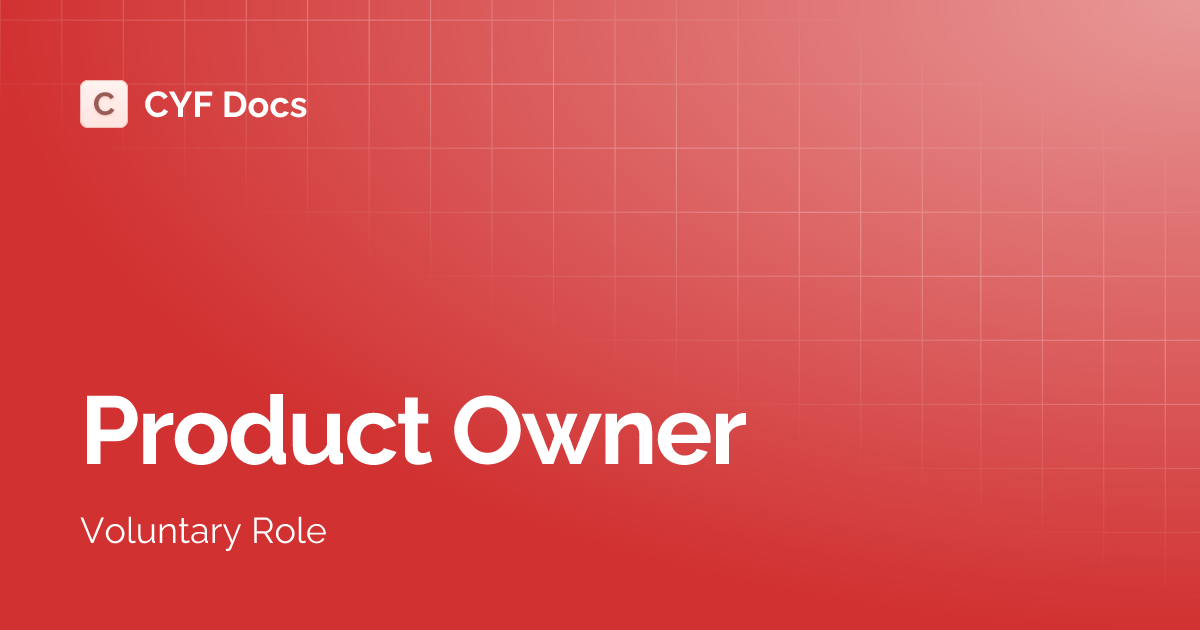 Product Owner | CYF Docs